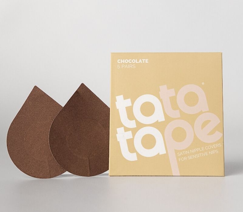 Tata Tape - Satin Nipple Covers - Chocolate
